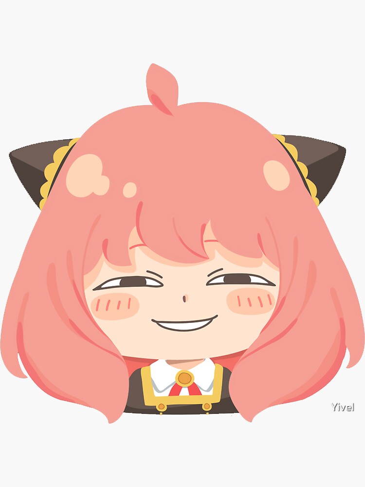 "Anya Smug face" Sticker for Sale by Yivel | Redbubble