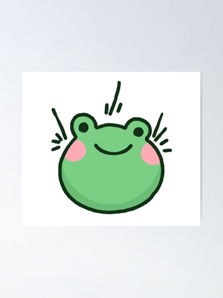 "Round Frog Face" Poster for Sale by BugPokemonBoy | Redbubble