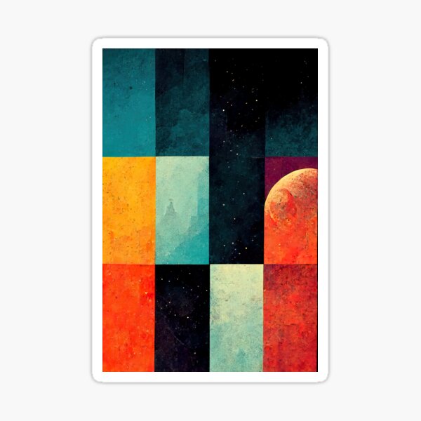 "Abstract Multiverse" Sticker for Sale by VarietyPrints | Redbubble