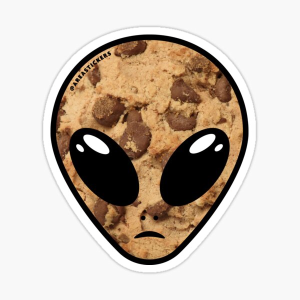 "Alien head - Cookie skin" Sticker for Sale by AreaStickers | Redbubble
