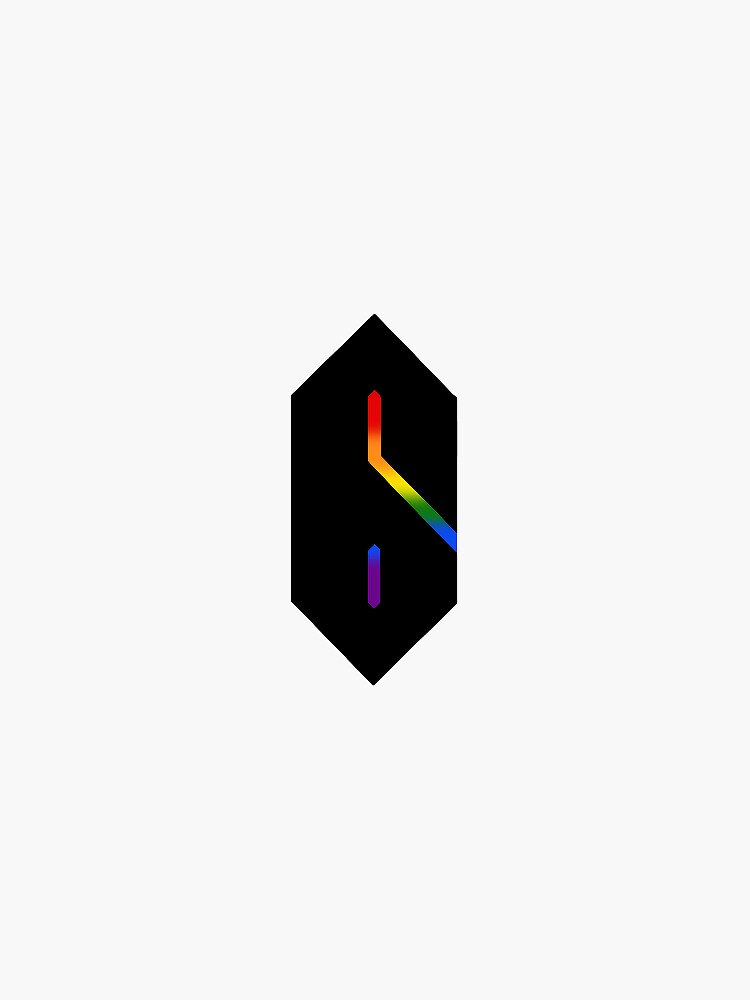 "Rainbow AB6IX Logo" Sticker for Sale by Rain6458 | Redbubble