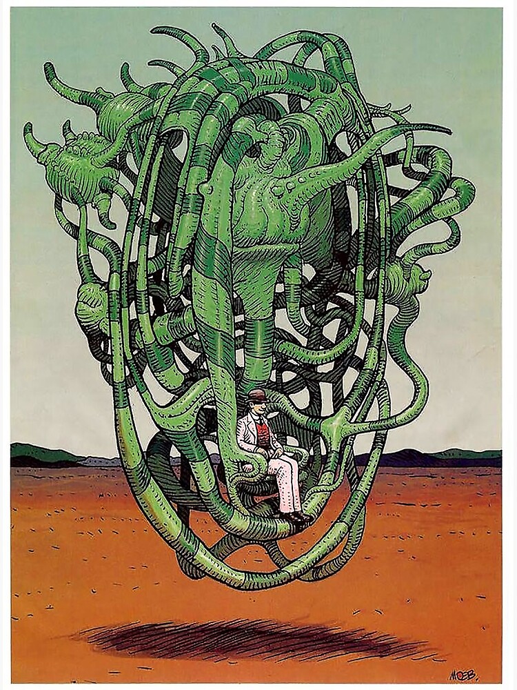 Jean Giraud - Moebius - Mars Moebius Premium Matte Vertical Poster