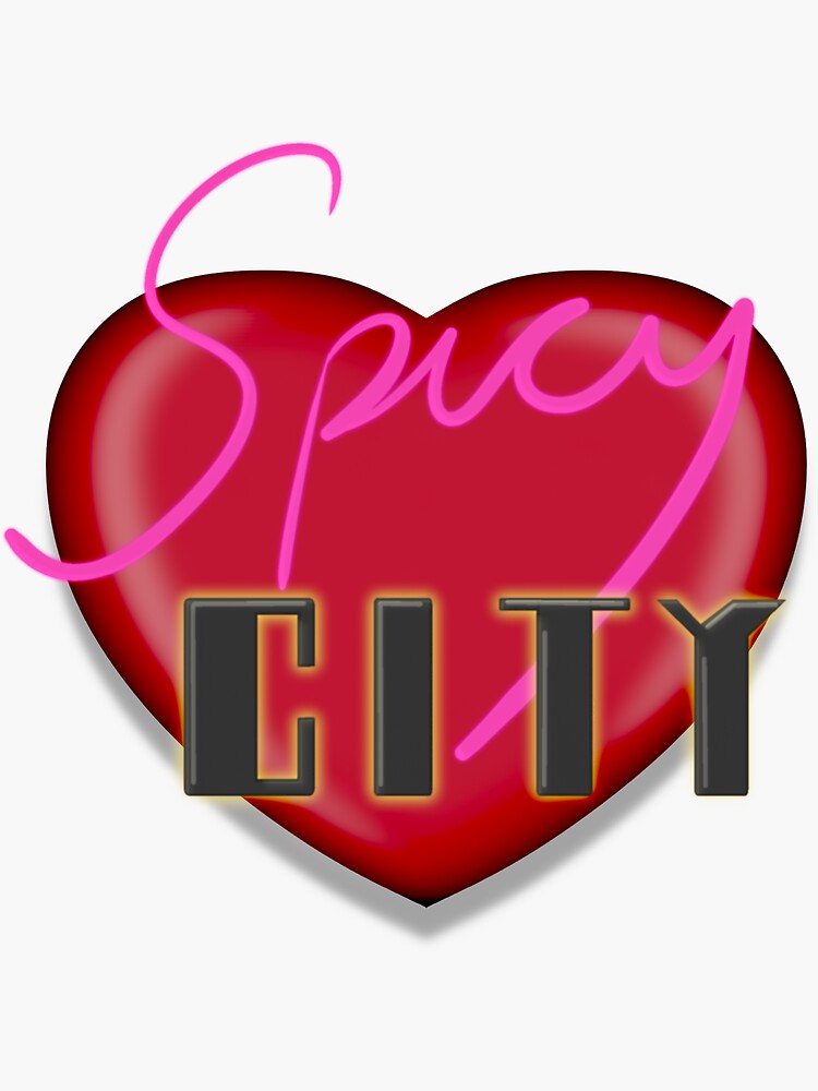 Spicy City Sticker For Sale By Lacapi Tv Redbubble
