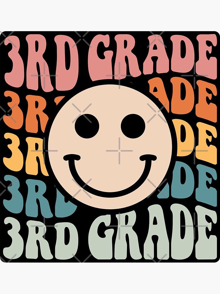 "Retro Colorful Groovy Third Grade Back To School Teacher Student ...