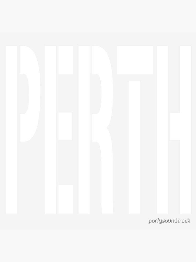 "Perth" Sticker for Sale by porfysoundtrack | Redbubble