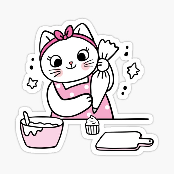 "making biscuits " Sticker for Sale by mat4mentag | Redbubble