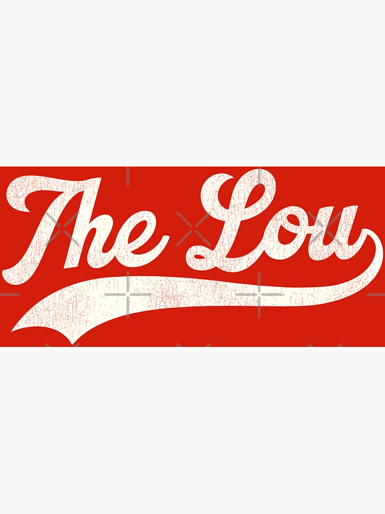 "The Lou Sports Jersey Style Distressed" Sticker for Sale by ...