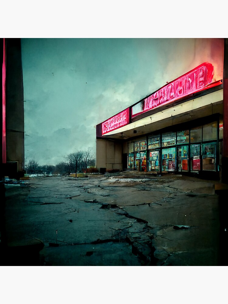 "Strip Mall" Sticker for Sale by Rot-Bot | Redbubble