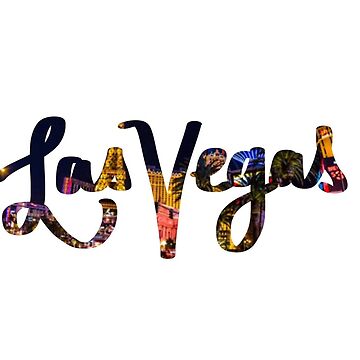 "Las Vegas - Cursive" Sticker for Sale by delennjadzia | Redbubble