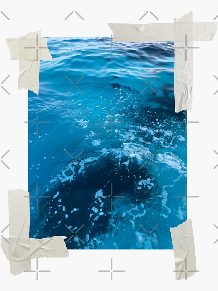 "Masking Tape, Ocean Blue Sea Water" Sticker for Sale by suekieper ...