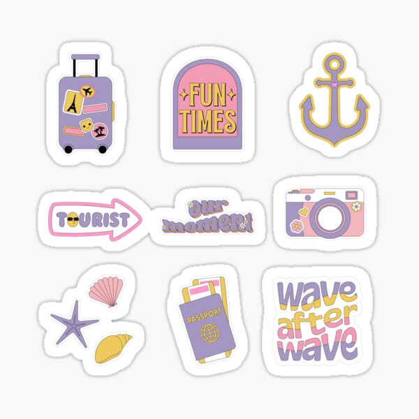 "Travel Stickers " Sticker for Sale by AlsonStudio | Redbubble