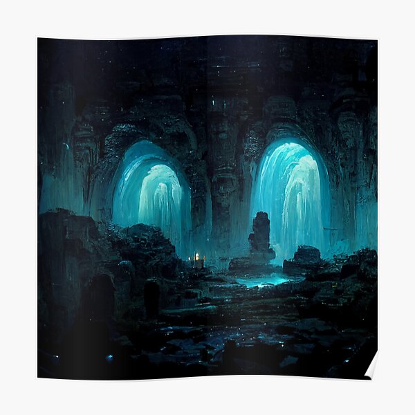 "Underground Ruins" Poster for Sale by Vimpace | Redbubble