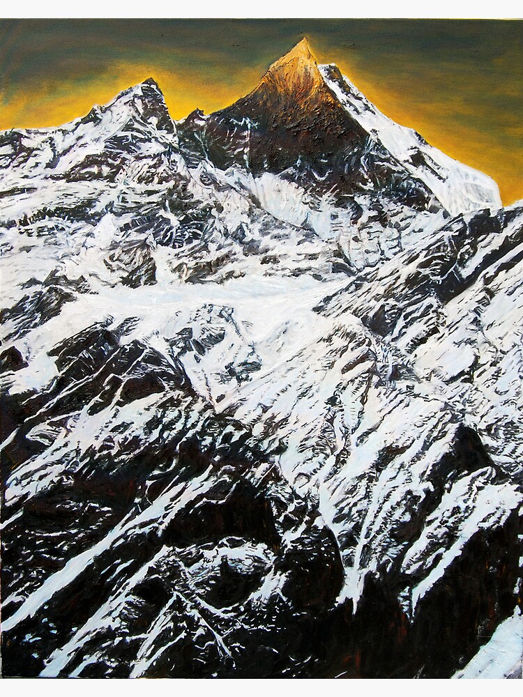 "The view from Machhapuchhare base camp" Greeting Card for Sale by ...
