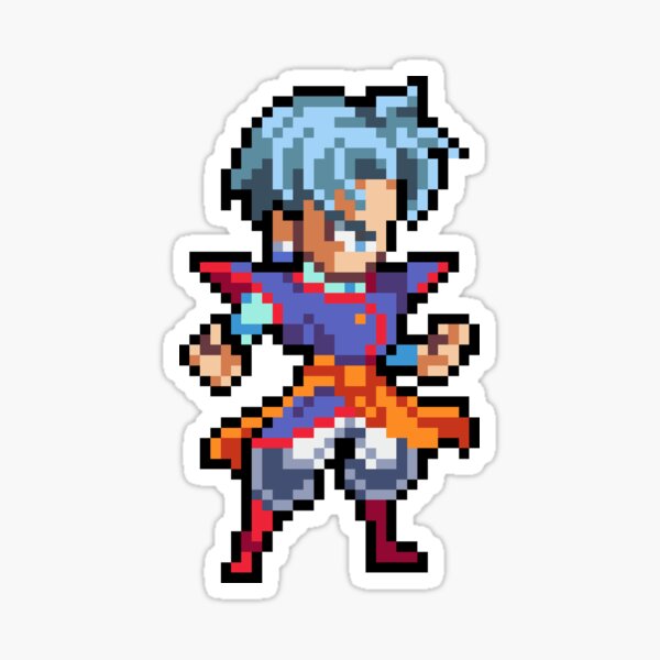 "Future Trunks Kai Outfit HQ Pixel Edition" Sticker for Sale by ...
