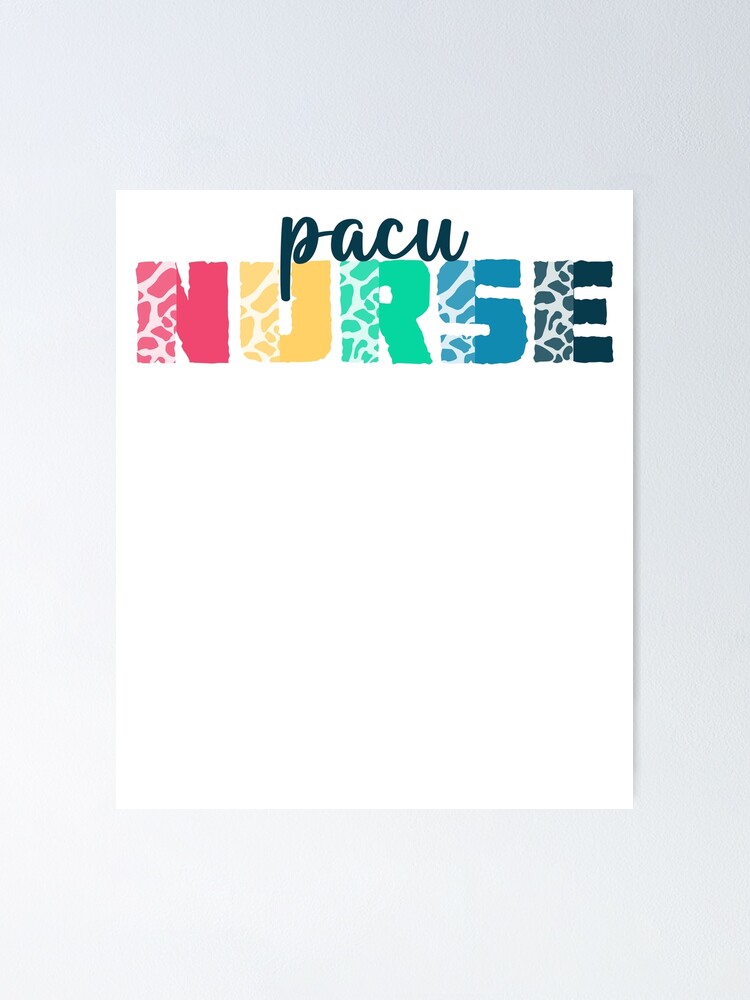 Póster «Personal de enfermería de la PACU Linda unidad de cuidados ...