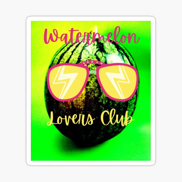 "Watermelon With Pink Sunglasses" Sticker for Sale by Originivo | Redbubble