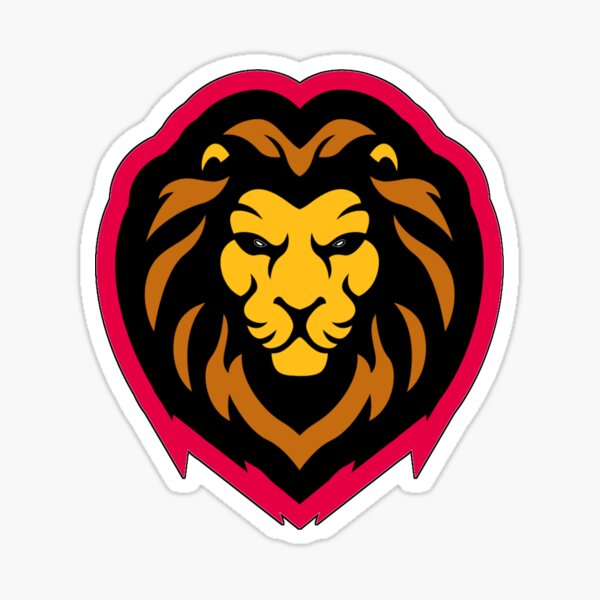 "lion logo" Sticker for Sale by Amir9a | Redbubble