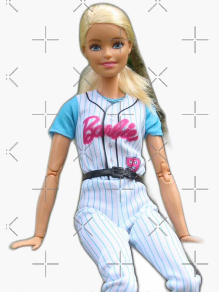 "Baseball Barbie" Sticker for Sale by gehri1tm | Redbubble