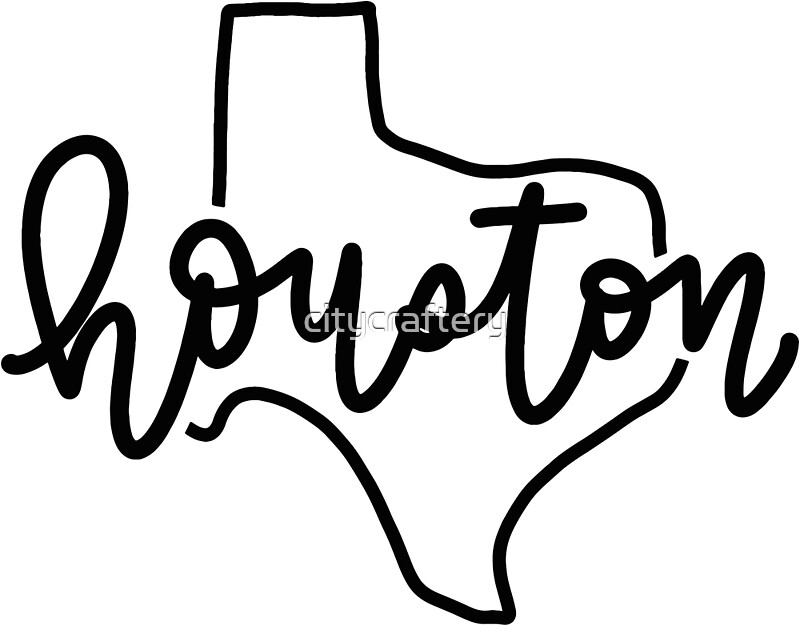 "Houston Texas Art" by citycraftery | Redbubble