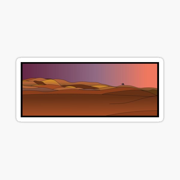 "The Desert" Sticker for Sale by AriSavady | Redbubble
