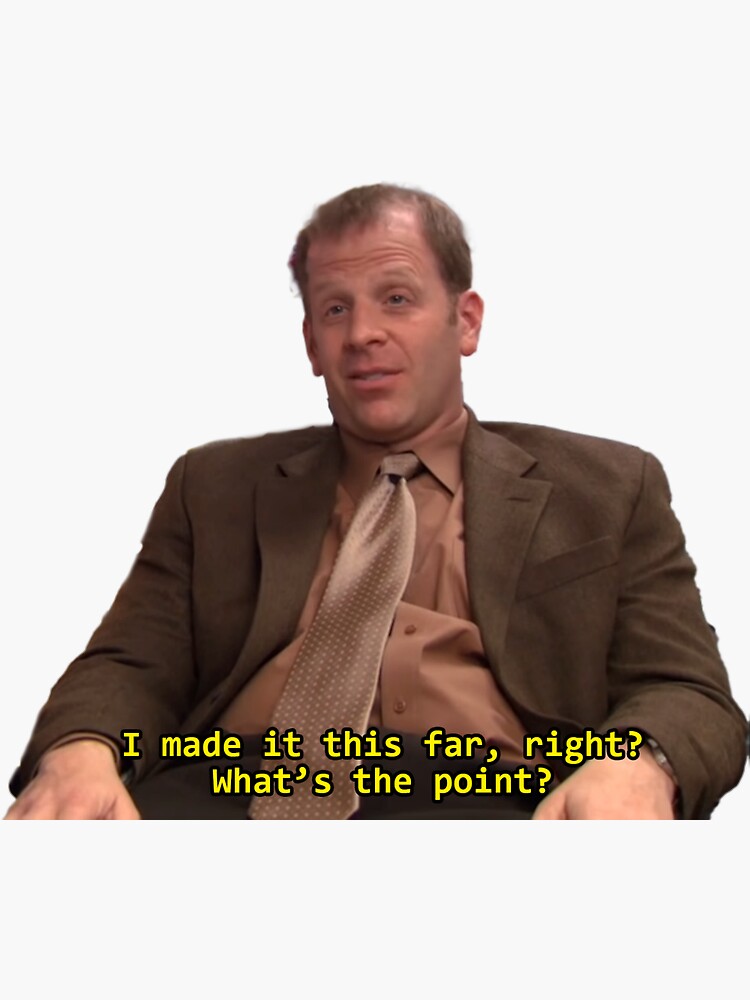 "Toby The Office Sticker " Sticker for Sale by DunderMifflinUS | Redbubble
