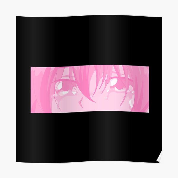 "Sad Anime Girl Pink" Poster for Sale by ArthurPoe | Redbubble