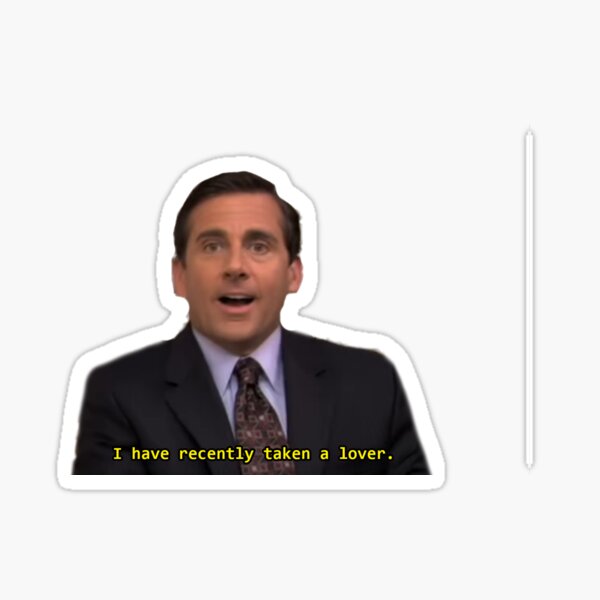 "Michael Scott The Office Sticker" Sticker for Sale by DunderMifflinUS ...