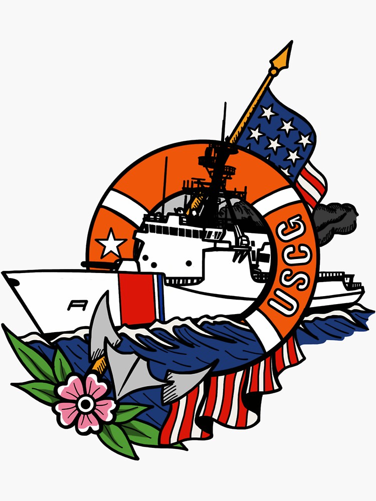 "USCG Legend Class Cutter Underway" Sticker for Sale by AlwaysReadyCltv ...