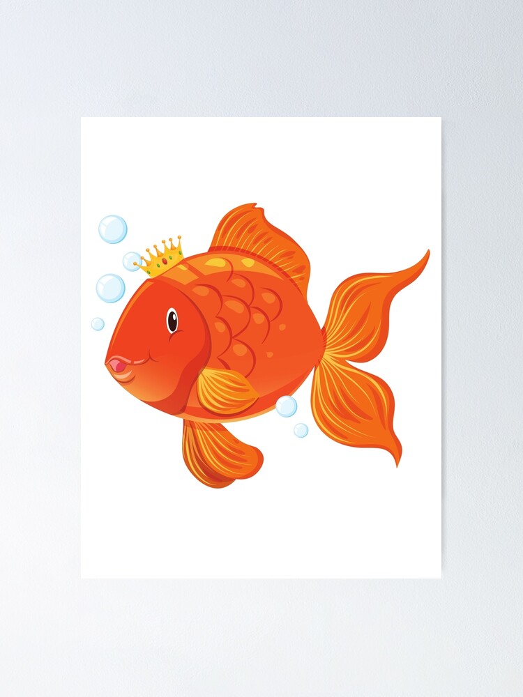 "Cute Orange Fish Baby" Poster for Sale by Moesko | Redbubble