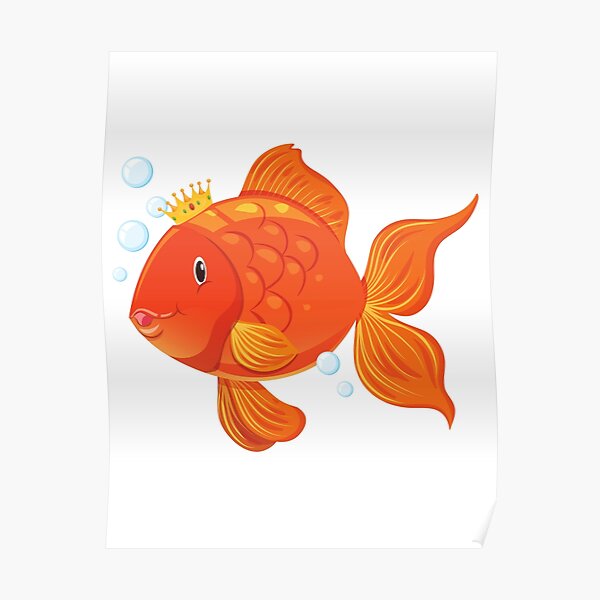 "Cute Orange Fish Baby" Poster for Sale by Moesko | Redbubble