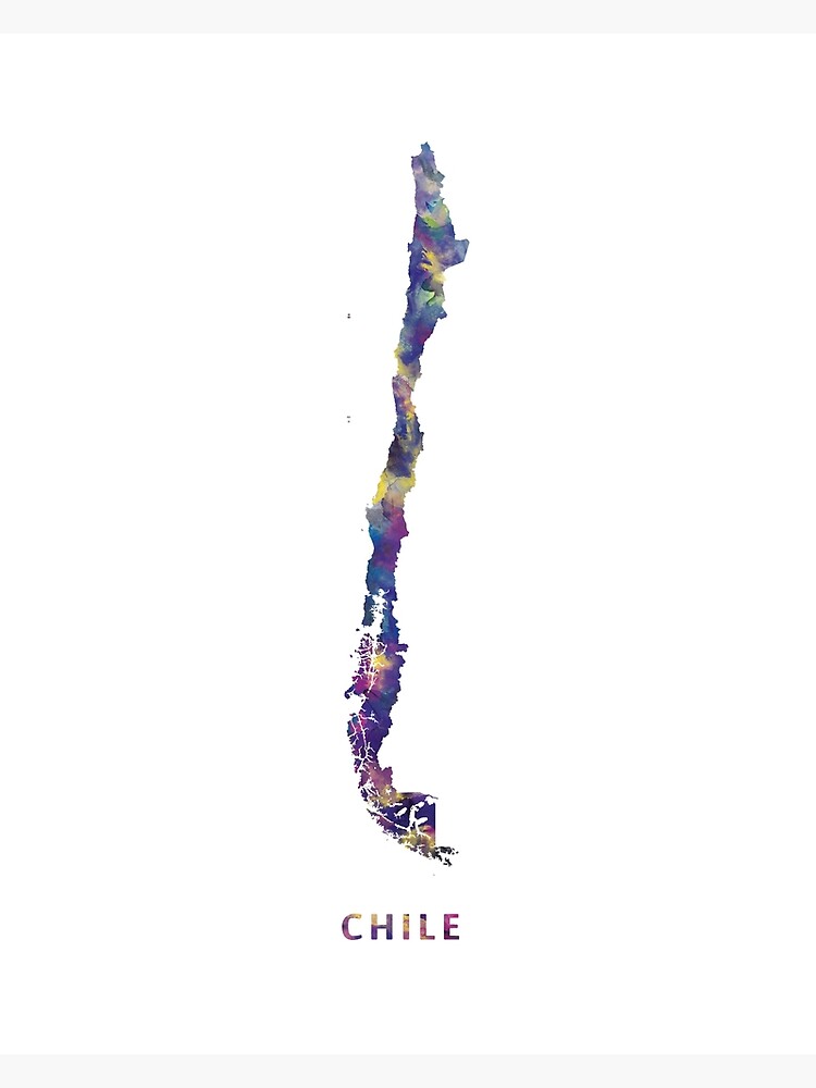 Chile Map Premium Matte Vertical Poster