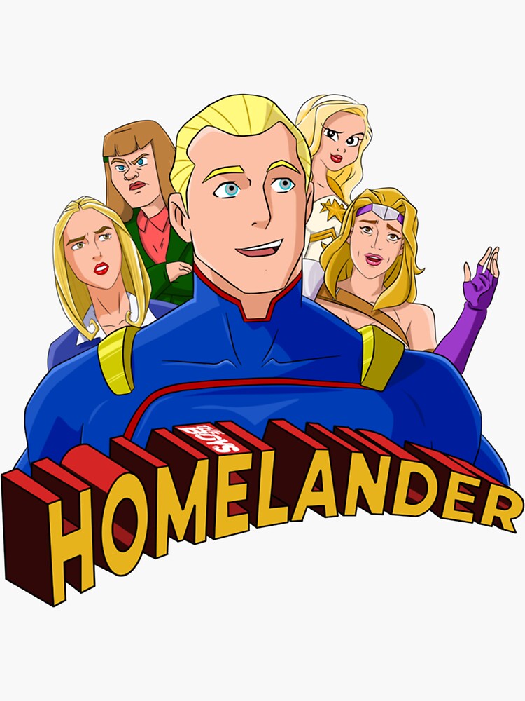 "homelander homelander " Sticker for Sale by SupplyCastel | Redbubble