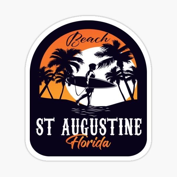"St. Augustine Beach Florida . USA retro sunset. Florida beaches ...