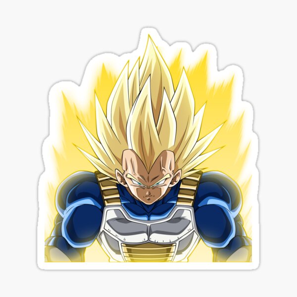 "Train Insaiyan Super Vegeta DB/DBZ/DBGT/DBS " Sticker for Sale by ...