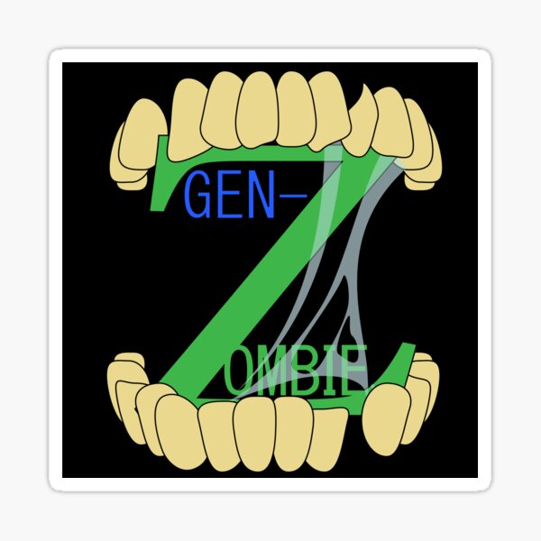 "GEN Z" Sticker for Sale by Nmxartistry | Redbubble
