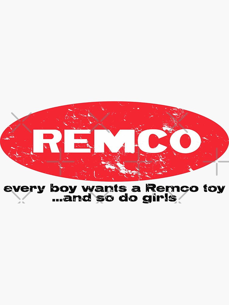 "Remco Toys Vintage Logo" Sticker for Sale by TeeArcade84 | Redbubble