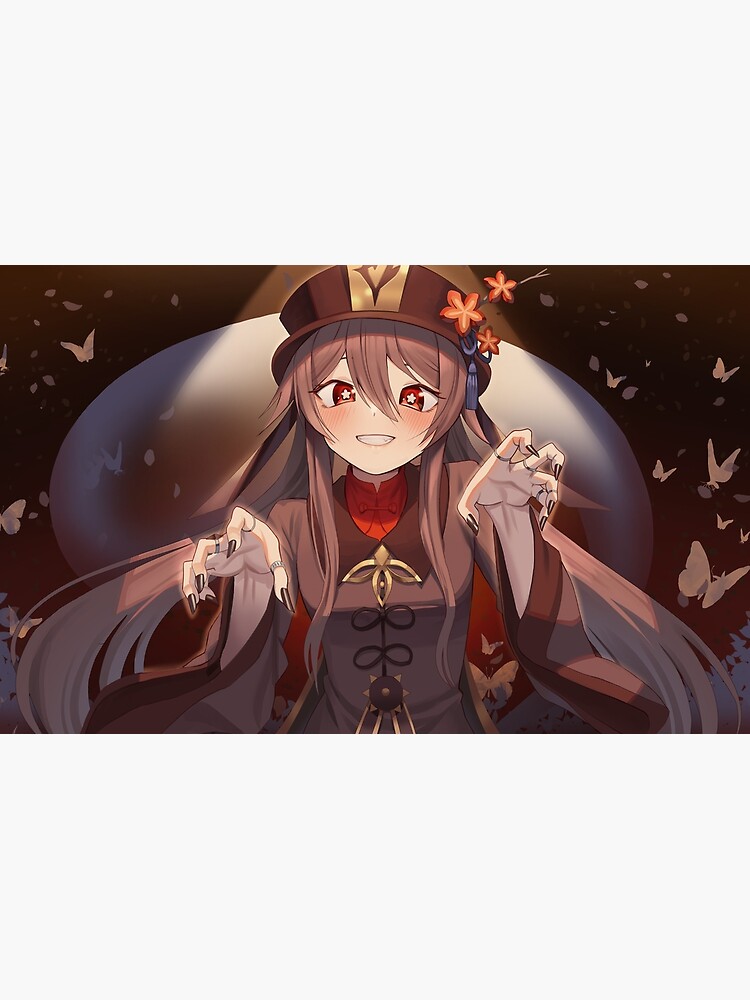 "Genshin Impact Hutao" Art Print for Sale by theCreatistics | Redbubble