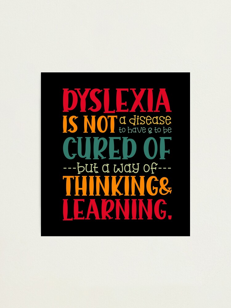 Dyslexic Quotes Dyslexia Ability Ribbon Learning Disability Dyslexic"