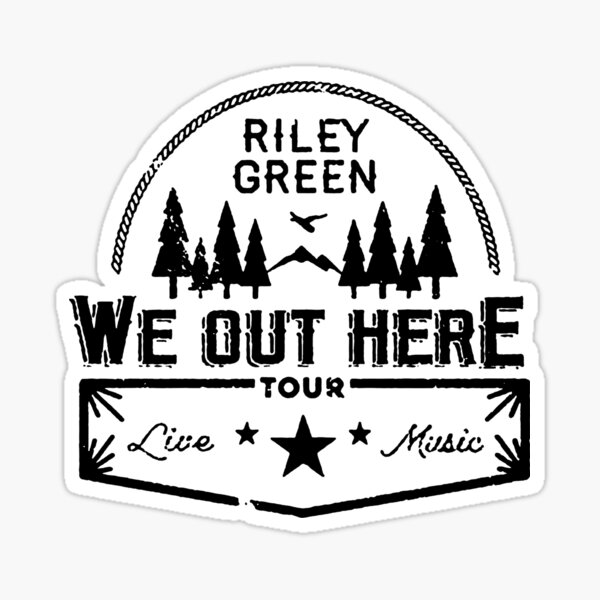"Riley Greana We out Here" Sticker for Sale by ormajeankofin | Redbubble