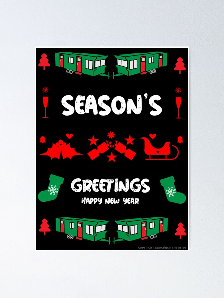 "Seasons Greetings Static Caravan Gifts | Static Caravan Ugly Xmas ...