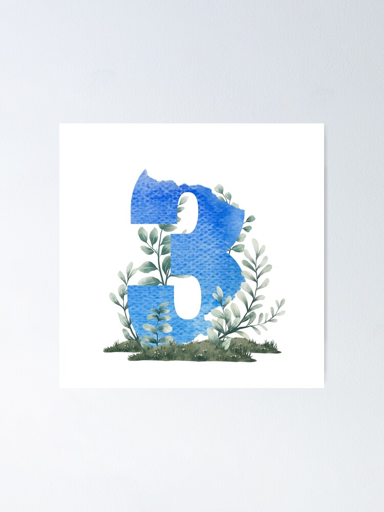 "Number 3 | ABC Leaves Collection" Poster for Sale by TheTree-er ...