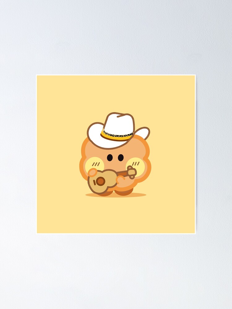 "Cute BTS BT21 Character Minini Shooky | That That Cowboy Guitar ...