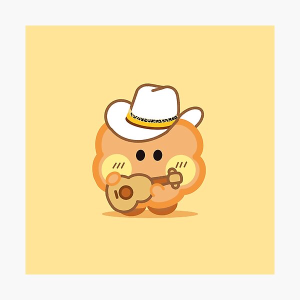 "Cute BTS BT21 Character Minini Shooky | That That Cowboy Guitar ...
