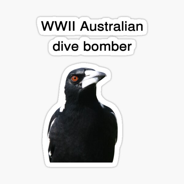 "WWII australian dive bomber" Sticker for Sale by fubaluba | Redbubble