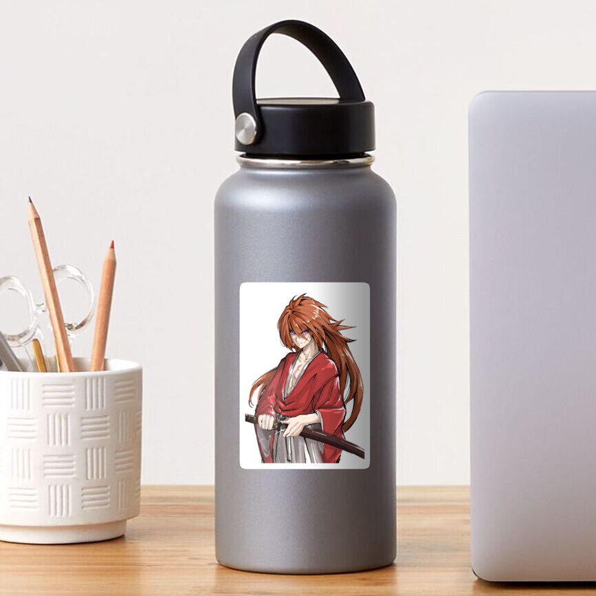 "Himura Kenshin Rurouni Kenshin Design For Fan" Sticker for Sale by ...