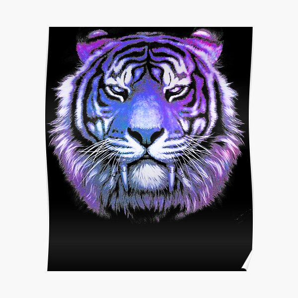 "Sabertooth tiger" Poster for Sale by GiuliaMichiels | Redbubble
