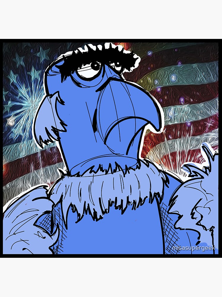 "Sam the Eagle" Sticker for Sale by misasupergeek | Redbubble
