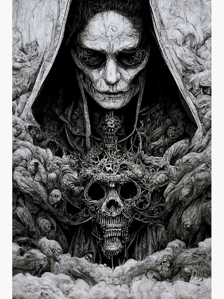 "Harbinger of death, ink drawing gothic" Sticker for Sale by EerieRiver ...