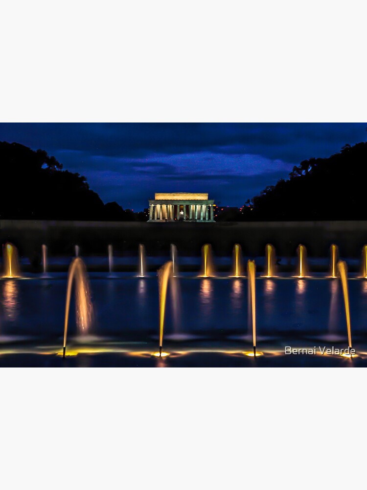 "The Lincoln Memorial from the WWII Memorial" Sticker for Sale by ...