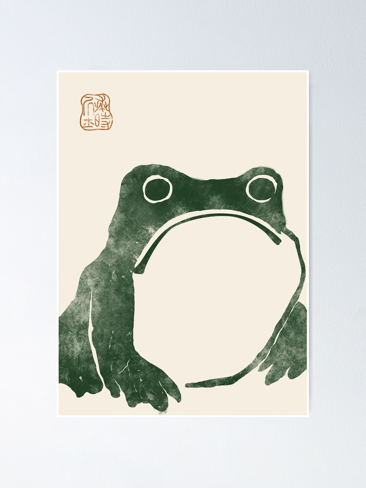 "Japanese Frog Matsumoto Hoji Toad Poster" Poster for Sale by ...